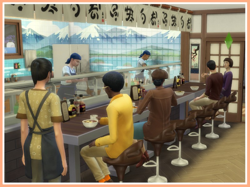 The Sims Resource | Sushi Yokubari (Restaurant - no CC)