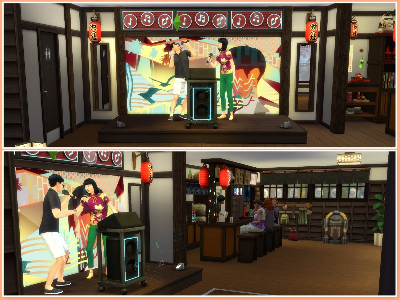 The Sims Resource | Izakaya Ippai (Bar Karaoke - one CC)