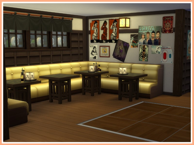 The Sims Resource | Izakaya Ippai (Bar Karaoke - one CC)