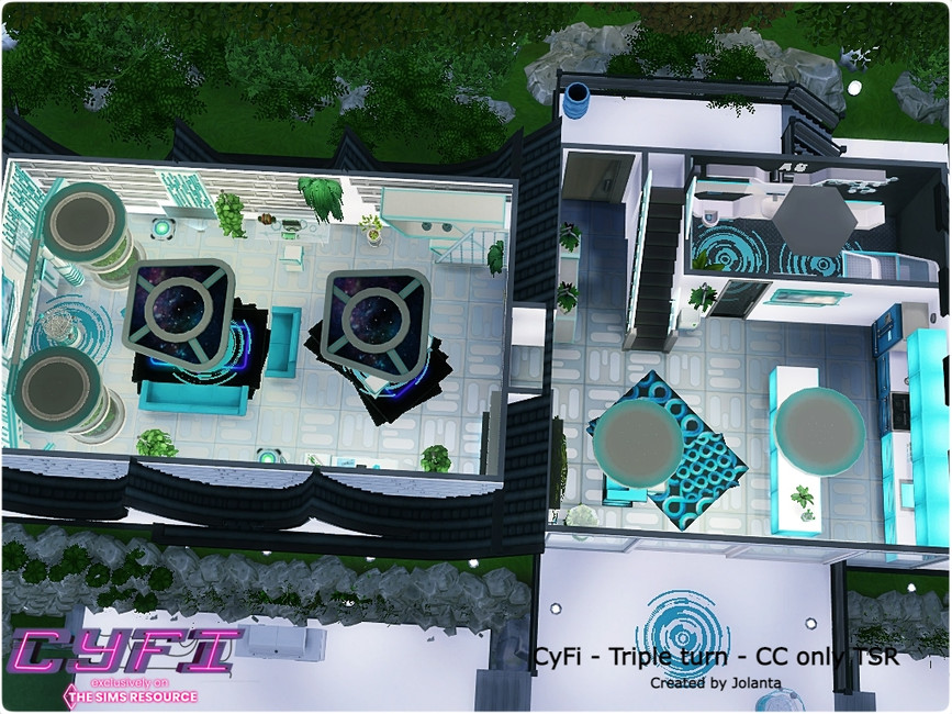The Sims Resource - CyFi - Triple turn - CC only TSR