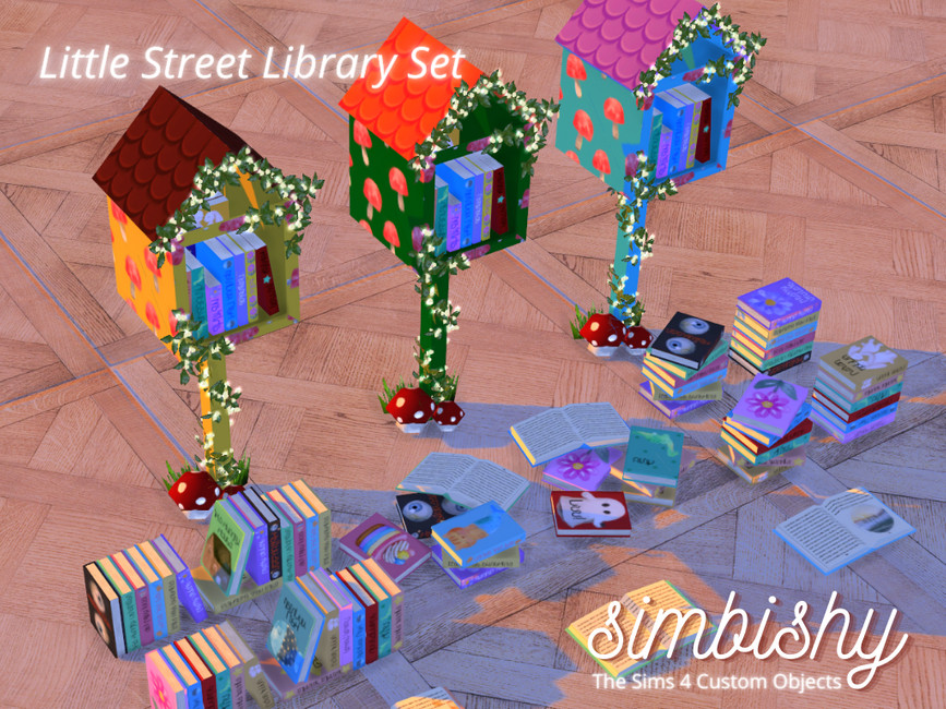 The Sims Resource - Little Street Library Set