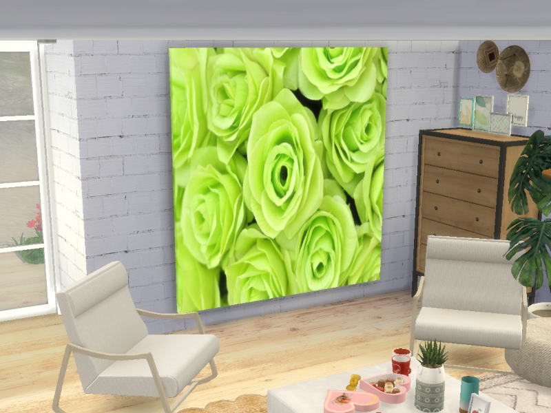 The Sims Resource | Large Roses Canvas