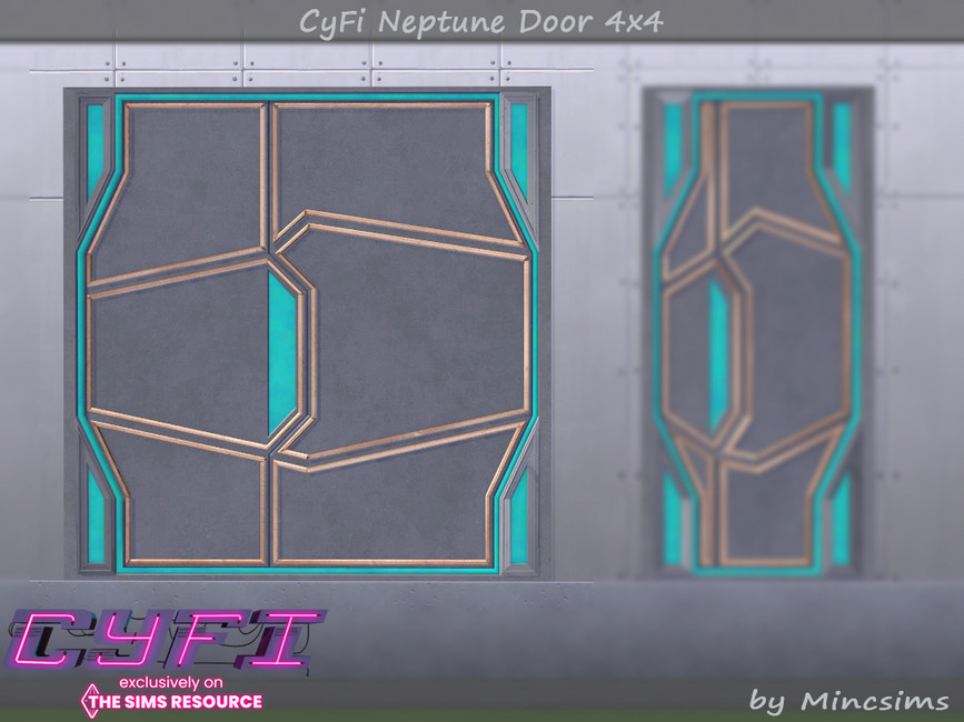The Sims Resource - CyFi Neptune Door 4x4