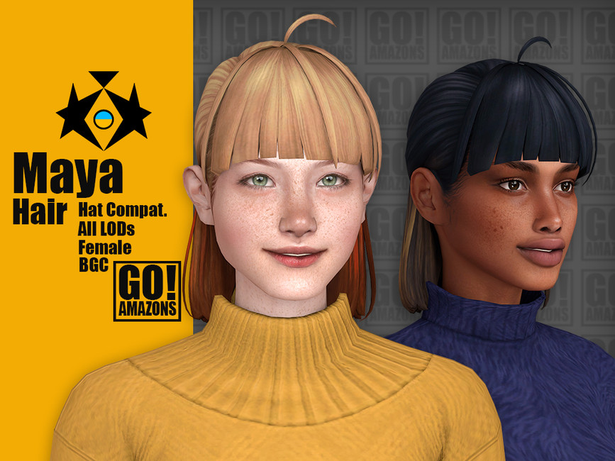 The Sims Resource - Maya Hair