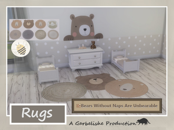 The Sims Resource | Bears Without Naps Are Unbearable Rugs