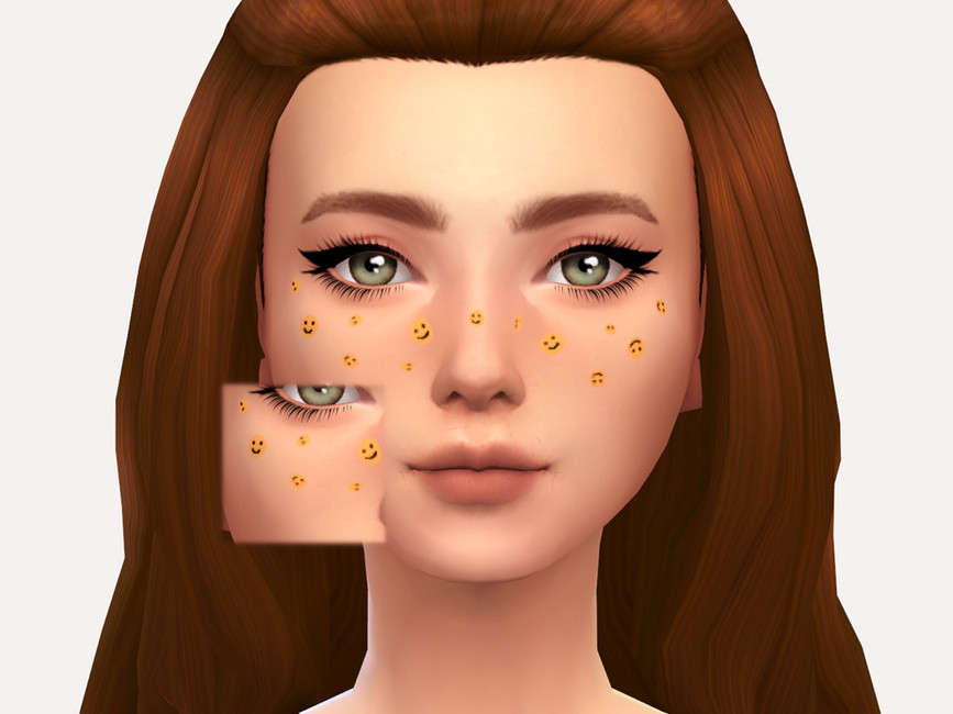 The Sims Resource - Smiley Face Freckles