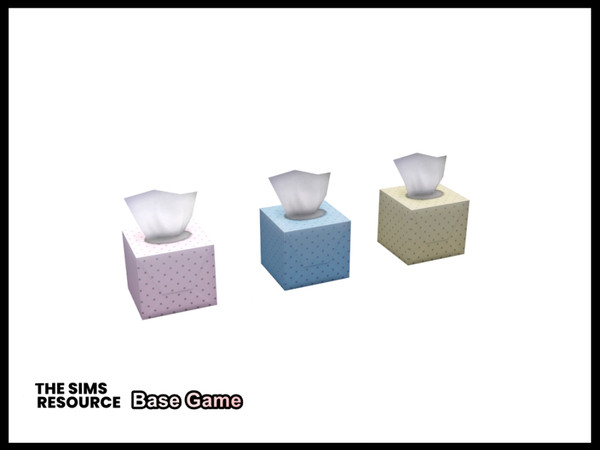 The Sims Resource | Polka Teen Girl Bedroom Tissue Box
