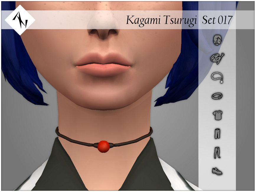 The Sims Resource - Kagami Tsurugi - Set017 - Necklace - Miraculous