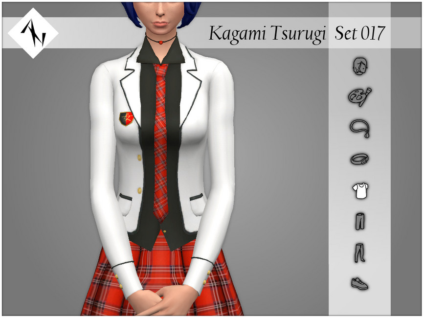 The Sims Resource - Kagami Tsurugi - Set017 - Top - Suit Jacket