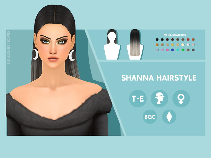 The Sims Resource - Shanna Hairstyle
