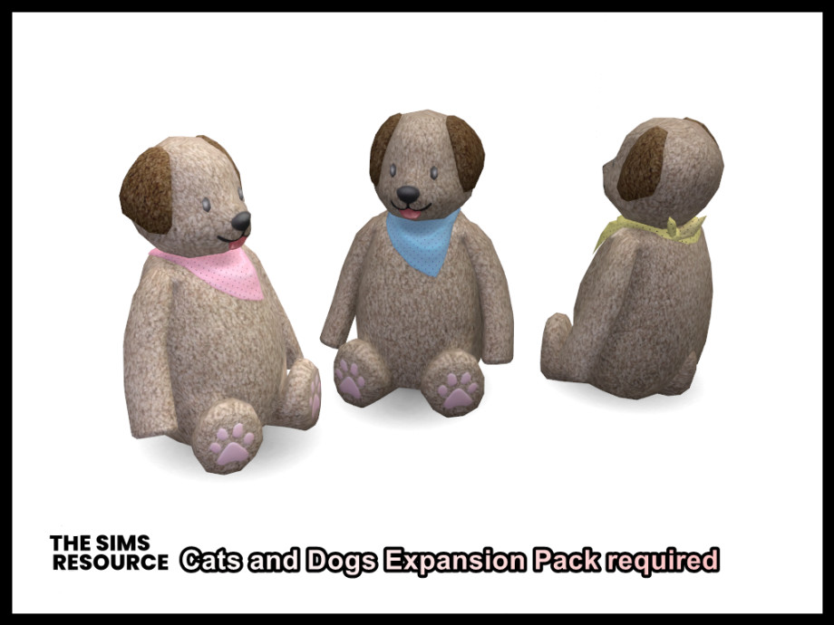 The Sims Resource | Polka Teen Girl Bedroom Cuddly Dog