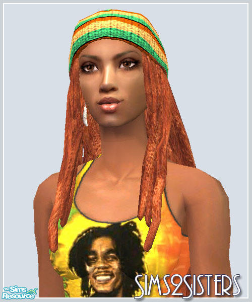 The Sims Resource - S2S Rasta Style hair - #382658 Recolor