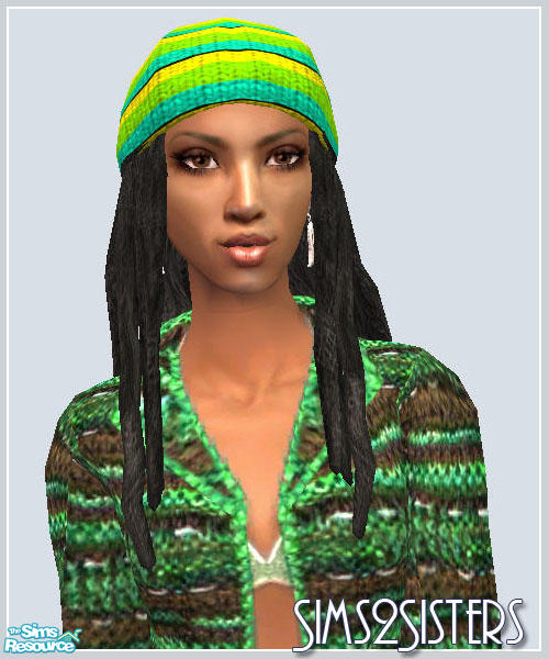 The Sims Resource - S2S Rasta Style hair - #382658 Recolor