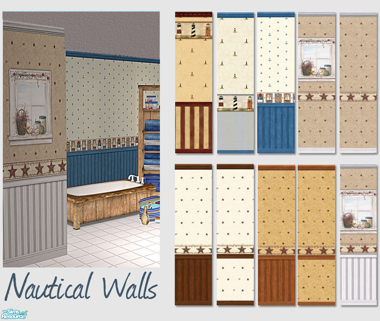 The Sims Resource - Nautical Walls