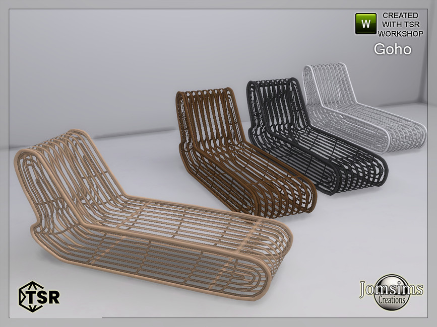 The Sims Resource - Goho garden lounge chair