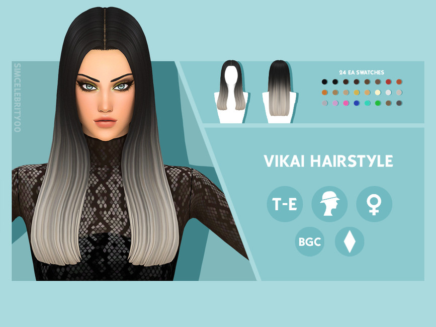 The Sims Resource - Vikai Hairstyle