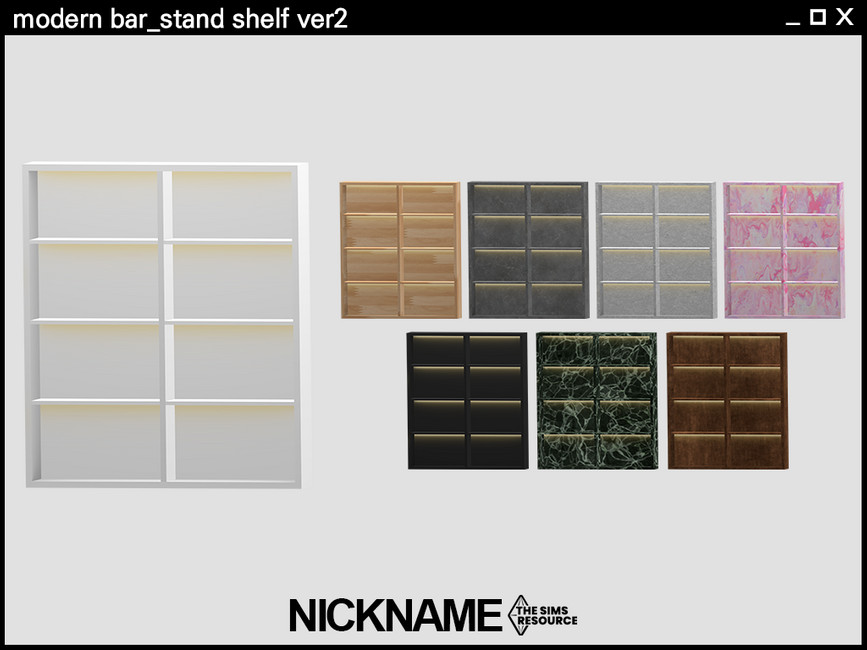 The Sims Resource - modern bar_stand shelf ver2