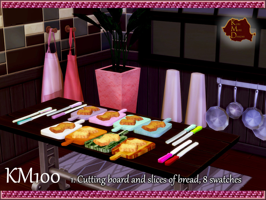 The Sims Resource | Cutting Board and Bread