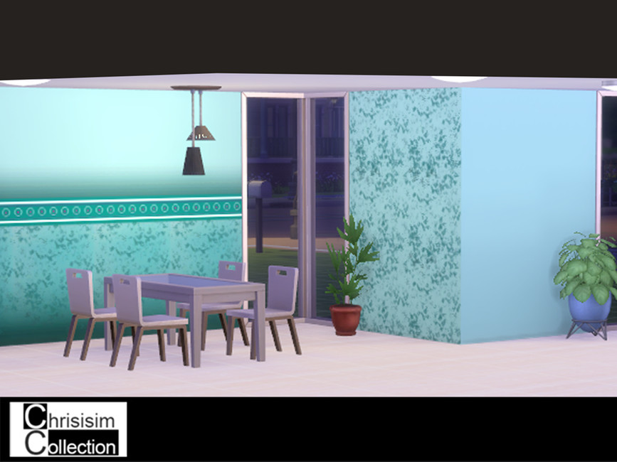 The Sims Resource - Modern Wallpaper with Border