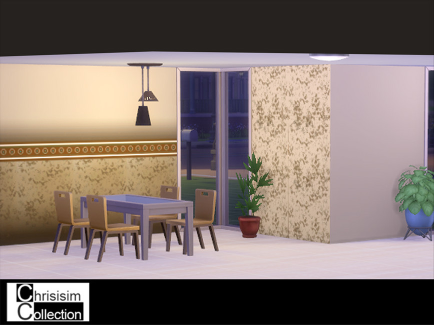 The Sims Resource - Modern Wallpaper with Border