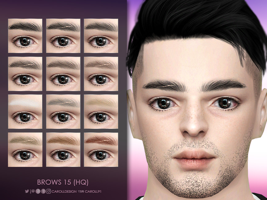 The Sims Resource - Brows 15 (HQ)