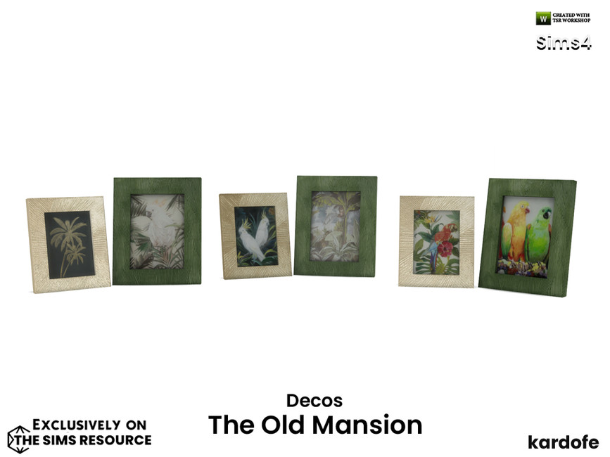 The Sims Resource - The Old Mansion Photo frames