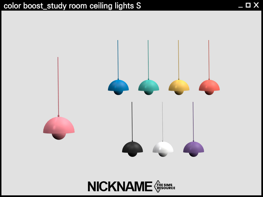 The Sims Resource | color boost_study room ceiling lights S