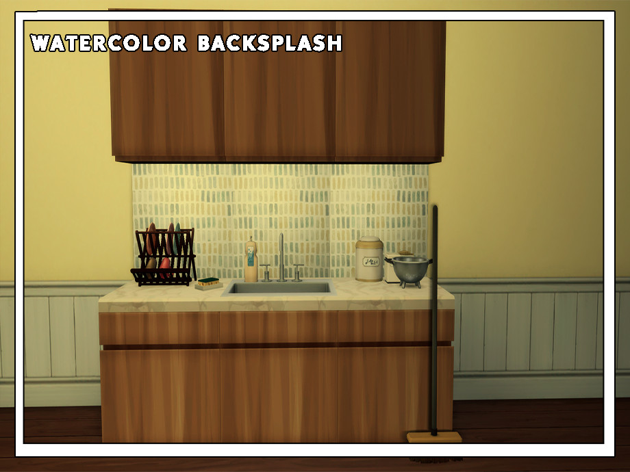 The Sims Resource - Watercolor backsplash