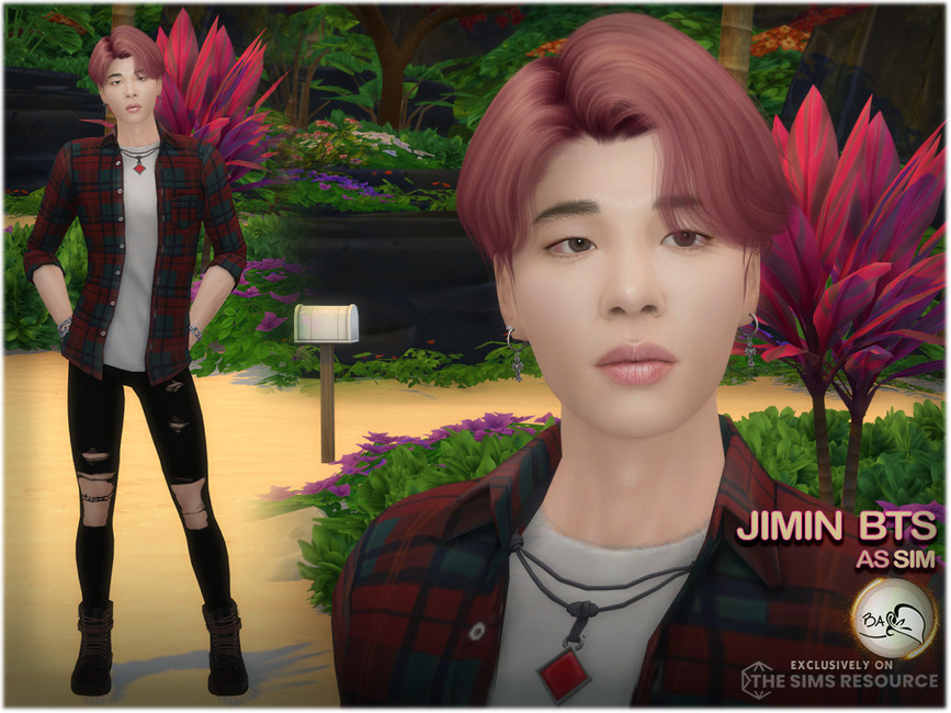 The Sims Resource - SIM Jimin BTS (inspiration)