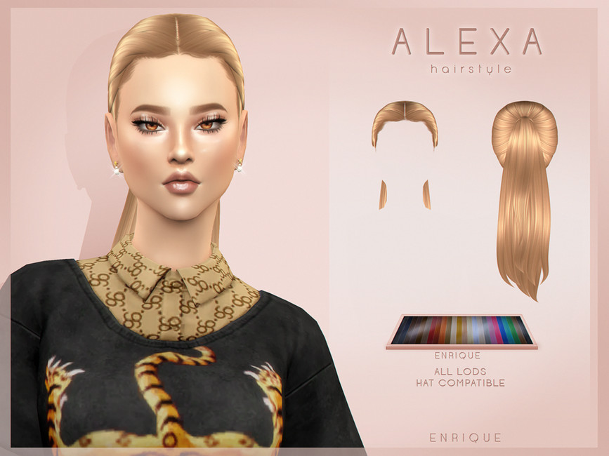 The Sims Resource - Alexa Hairstyle