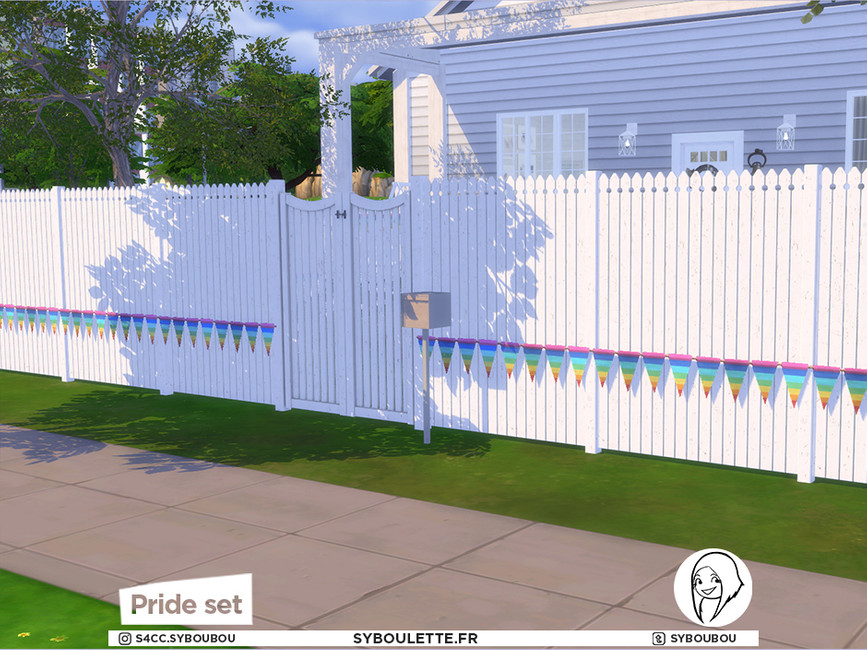 The Sims Resource - Pride deco trim - triangle banner