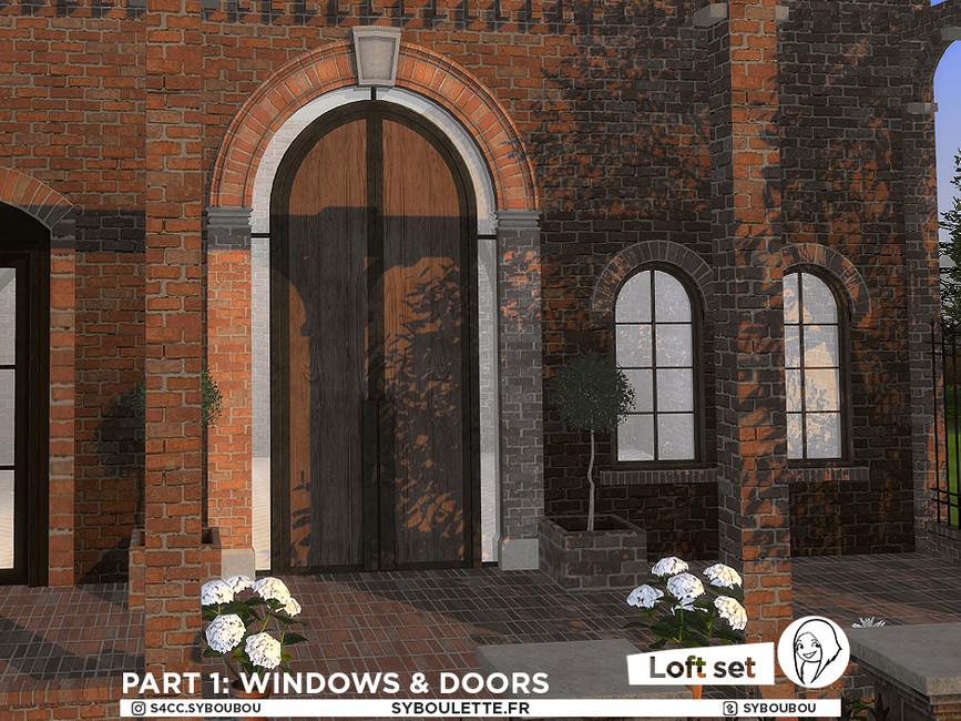 The Sims Resource - Patreon Early Release - Loft set Part 1: Windows ...