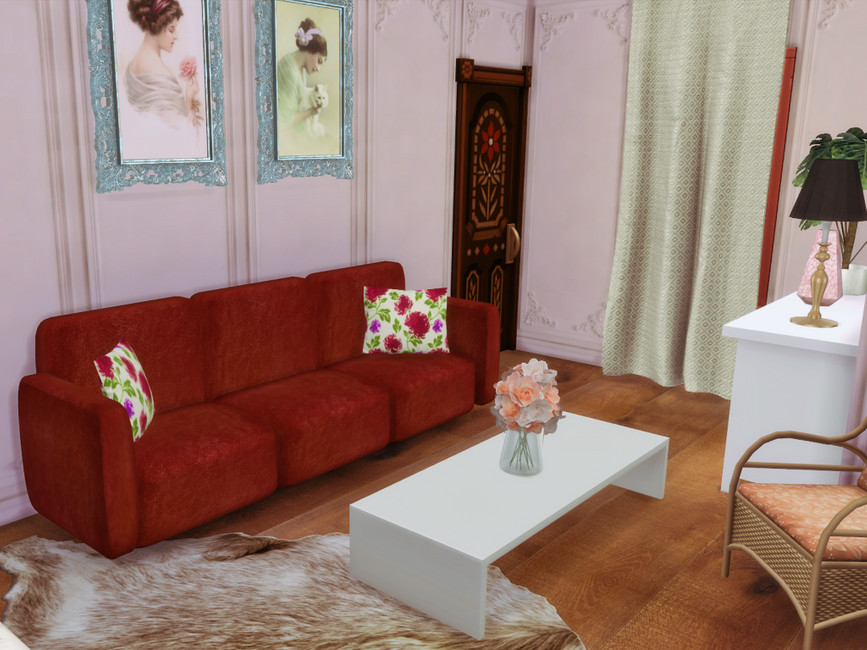 The Sims Resource - Red Queen Main bedroom | Only TSR CC