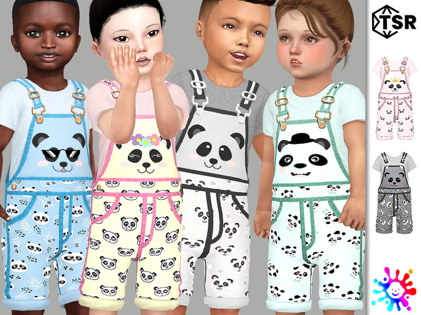 The Sims Resource - Panda Short Overall