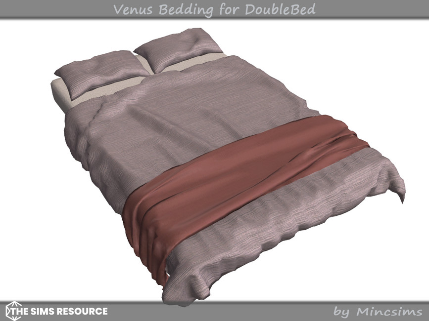 The Sims Resource - Venus Bedding for DoubleBed