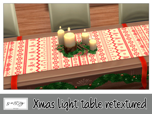 The Sims Resource | Xmas light table