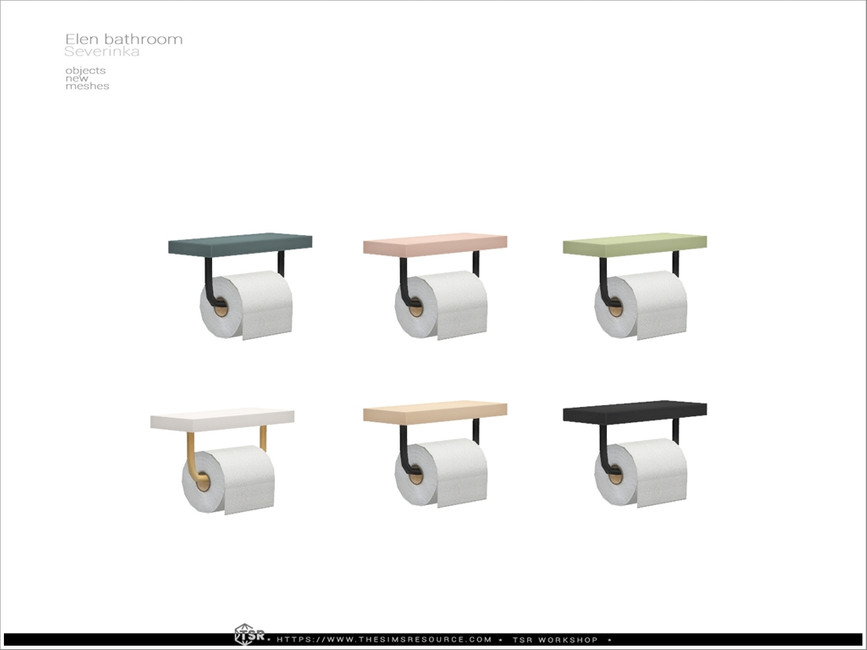 The Sims Resource - Elen bathroom - toilet paper