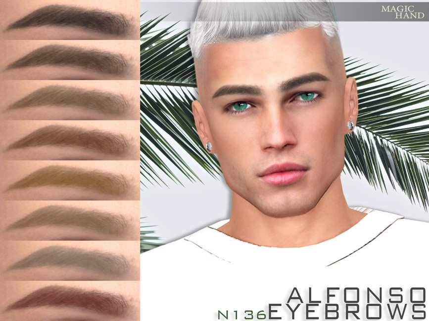 The Sims Resource - [Patreon] Alfonso Eyebrows N136