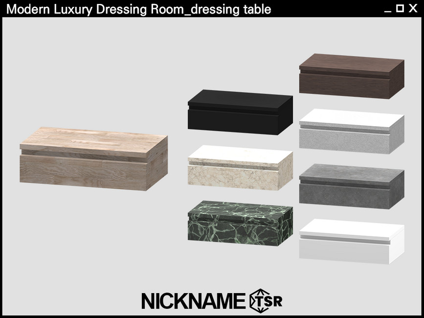 The Sims Resource - Modern Luxury Dressing Room_dressing table