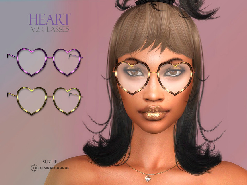 The Sims Resource - Heart Glasses V2