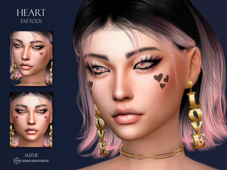 The Sims Resource - Heart Tattoos N22
