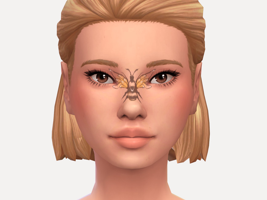 The Sims Resource - Beehive Facepaint