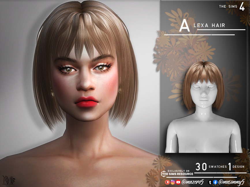 The Sims Resource - Alexa Hair