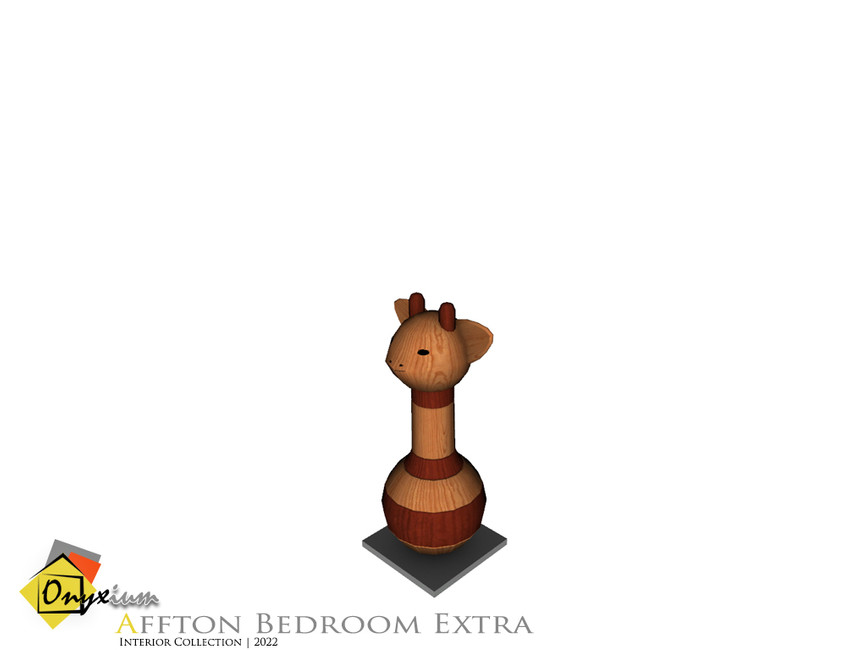 The Sims Resource - Affton Wooden Giraffe Toy Decor