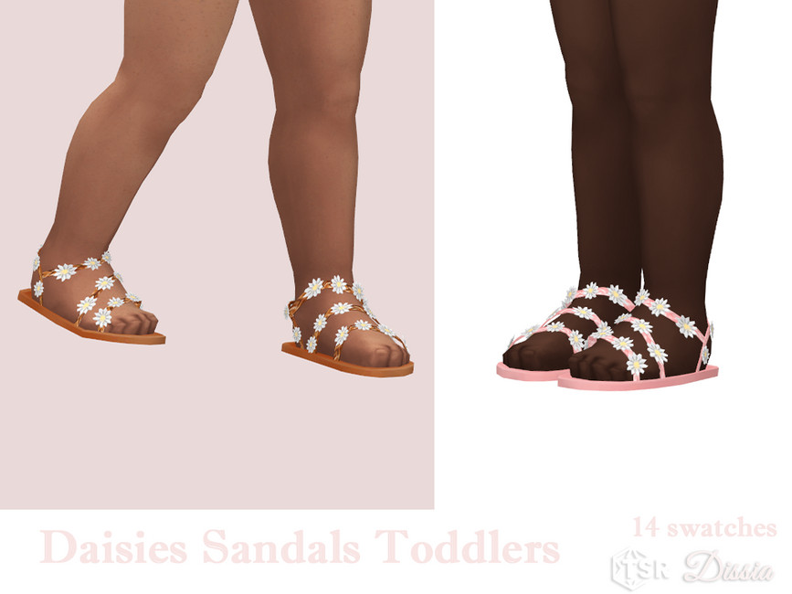The Sims Resource - Daisies Sandals Toddlers