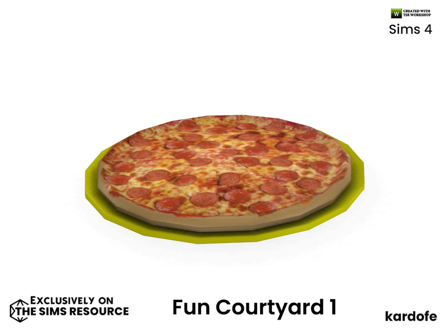 The Sims Resource - kardofe_Fun Courtyard_Pizza