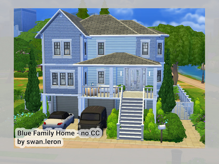 The Sims Resource | Blue Family Home