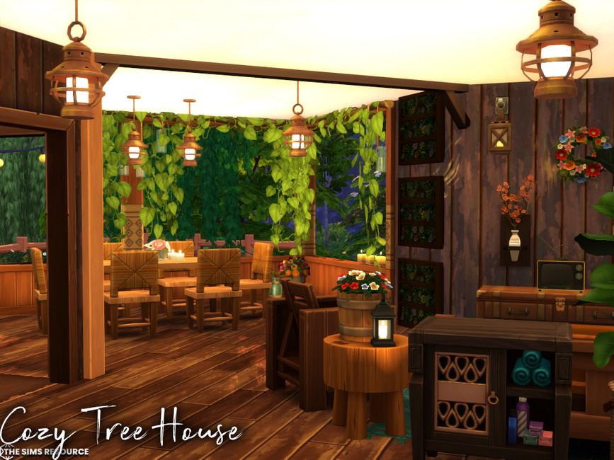 The Sims Resource - Cozy Tree House | noCC