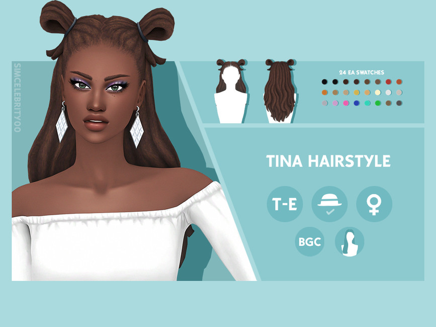 The Sims Resource - Tina Hairstyle