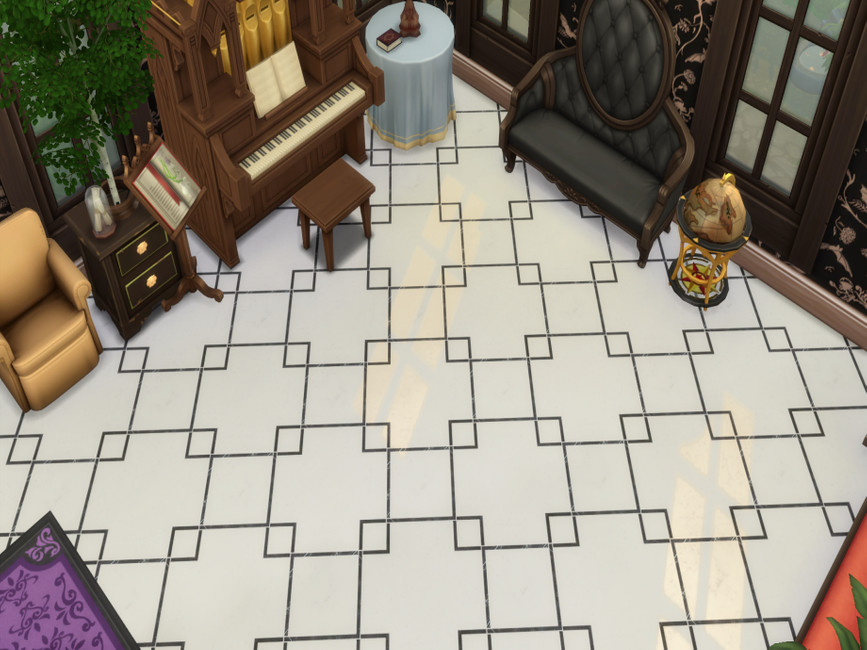 The Sims Resource - Oh my Goth - Gothic Flooring